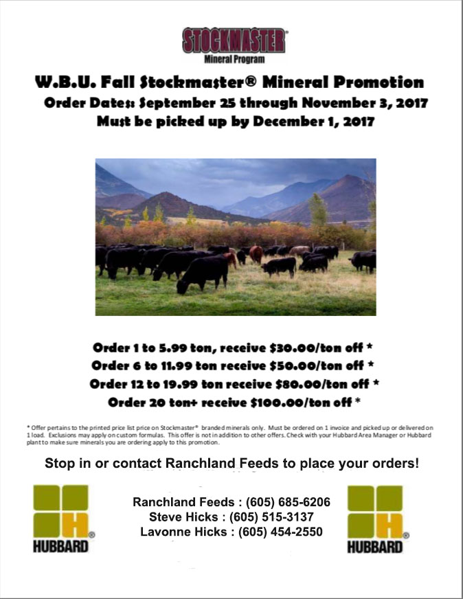 Stockmaster® Promotion – Ranchland Feeds